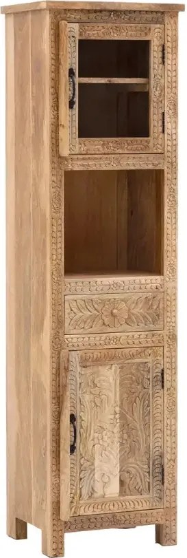 furniture-nabytek.cz - Masivní koupelnová skříňka Santoro z dřeva mango, přírodní – 80×40×80 cm