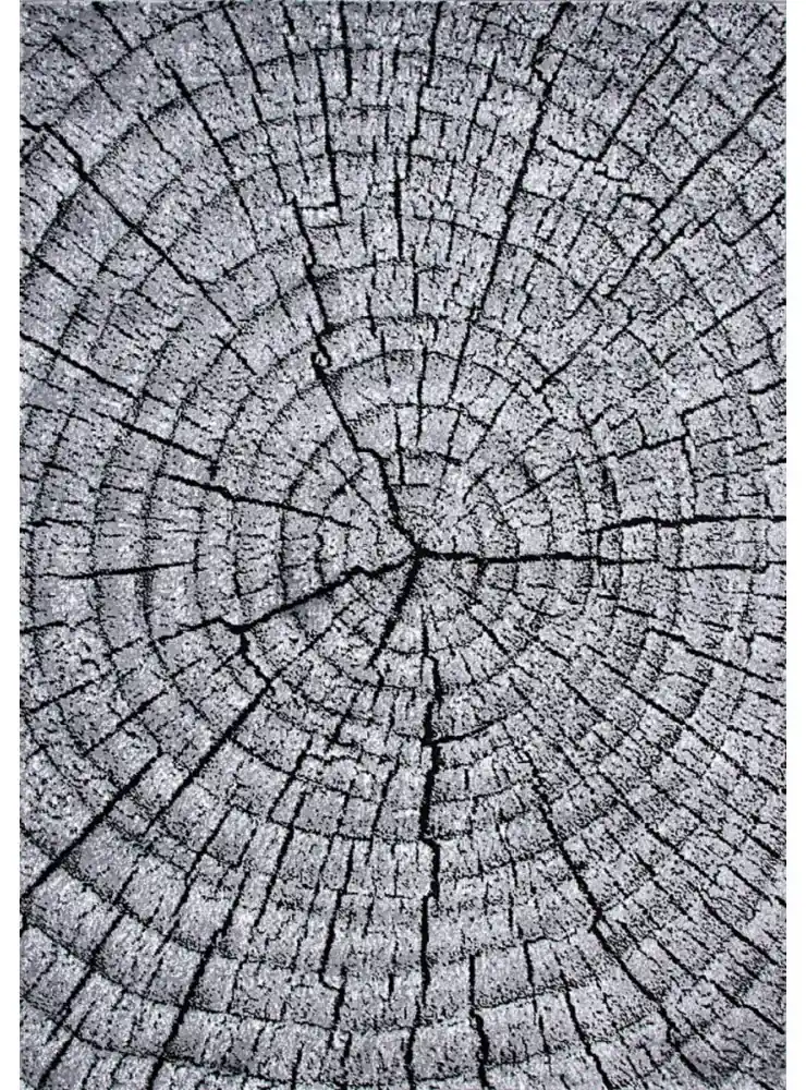 Kusový koberec Letokruhy šedý, Velikosti 120x170cm | Biano