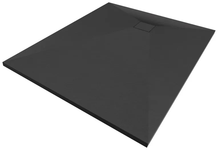 Erga Oldaf, SMC obdélníková sprchová vanička 120 x 80 cm, černá matná, ERG-GMA-OL-80120BK