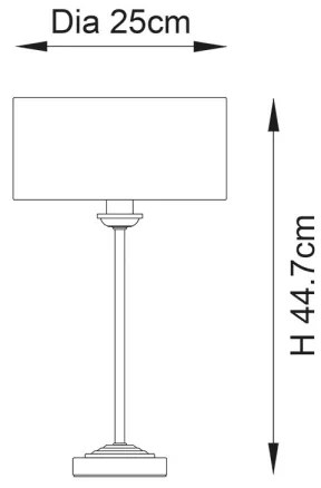 Endon 100646 - Stolní lampa HIGHCLERE 1xE14/7W/230V béžová/matný chrom