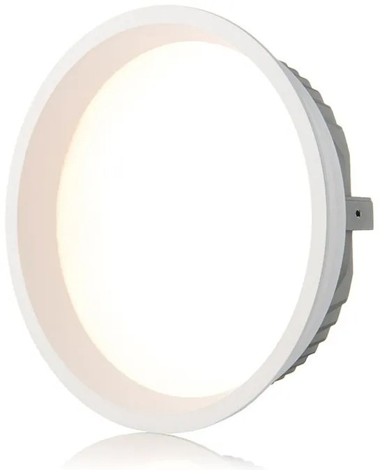 LED2 2250731CS Zeta L, bílé svítidlo pro zapuštění, 25W LED 3000K CASAMBI, ⌀21cm, IP44
