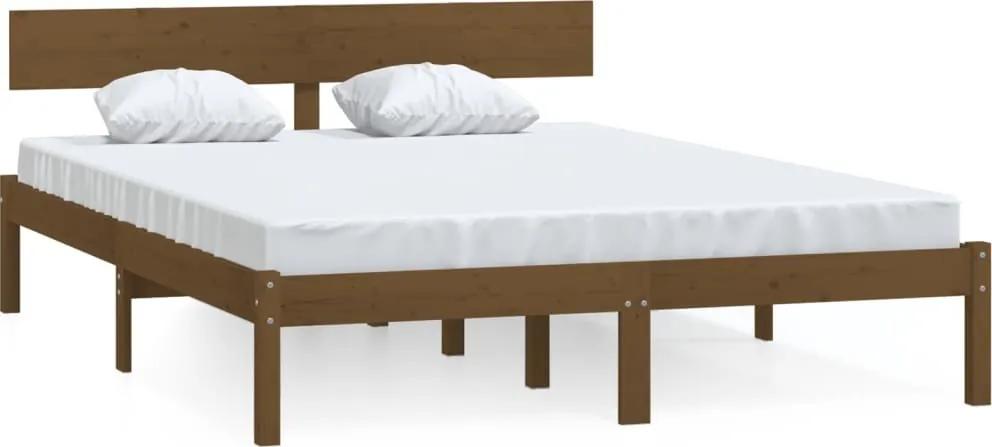 vidaXL Rám postele masivní borovice 120 x 200 cm [810145] Barva: Přírodní