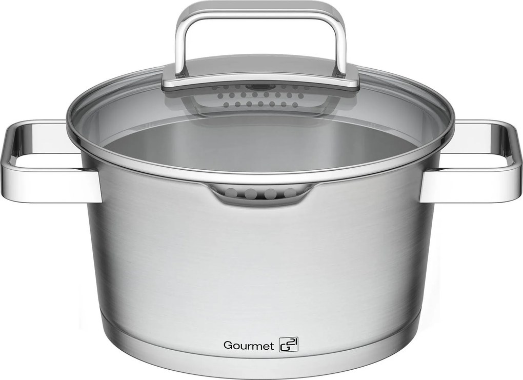 Sada nádobí G21 Gourmet Magic s cedníkem, 9 dílů, nerez [60022151]