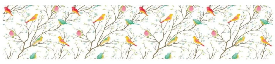 Samolepka na okno 200x40 cm Birds in the Forest – Ambiance