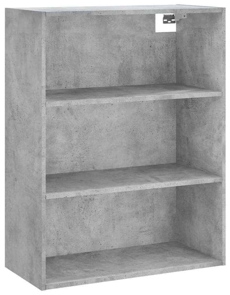 Skříň highboard betonově šedá 69,5x34x180 cm kompozitní dřevo,  3189409