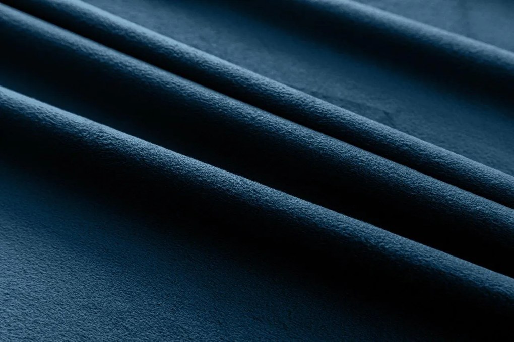 Petrolejový zatemňovací závěs VELVET 140x270 cm Zavěšení: Řasící páska