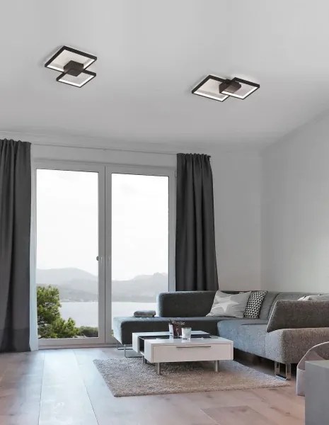 LED stropní svítidlo Porto 32 černé