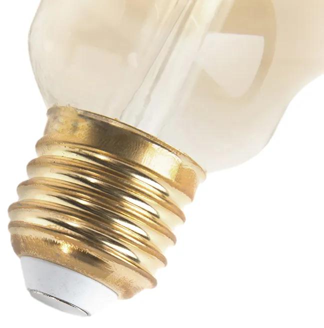 Sada 5 ks E27 stmívatelných LED žárovek G125 zlatá 5W 450 lm 2200K