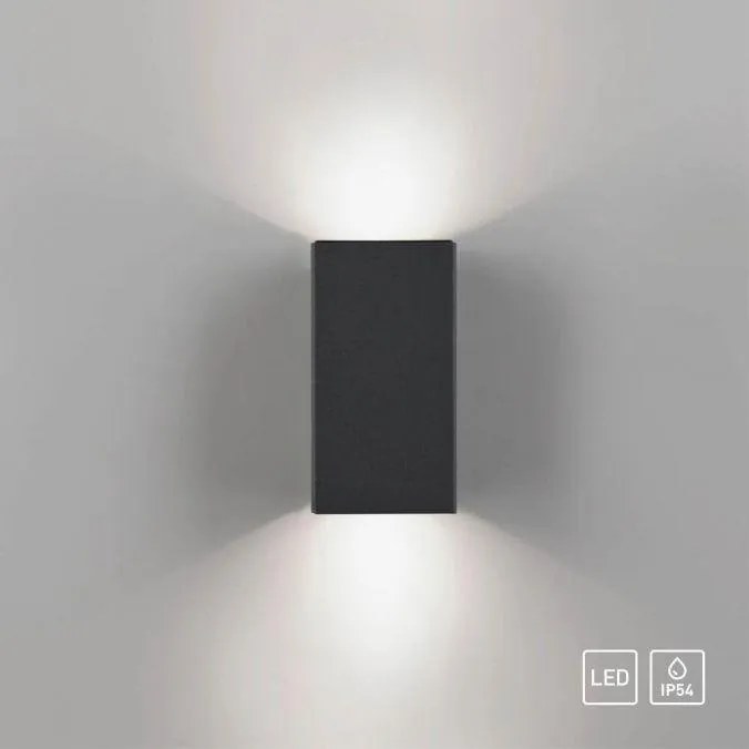 PN 9442-13 BLOCK LED venkovní nástěnné svítidlo antracit IP54 3000K - PAUL NEUHAUS