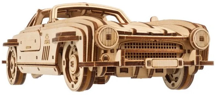Ugears 3D dřevěné mechanické puzzle Auto Winged Sports Coupe
