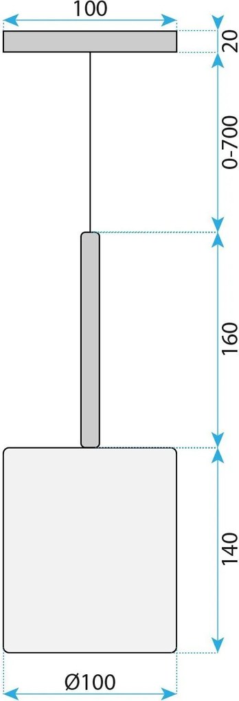 Toolight Rea, Stropní svítidlo APP1702-1CP GREY B, OSW-04310