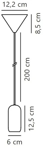 Nordlux - Lustr na lanku NOTTI 1xE27/40W/230V černá