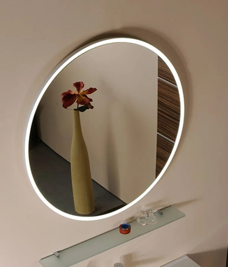 Sapho Sapho, FLOAT LED podsvícené zrcadlo, průměr 740mm, bílá, 22574