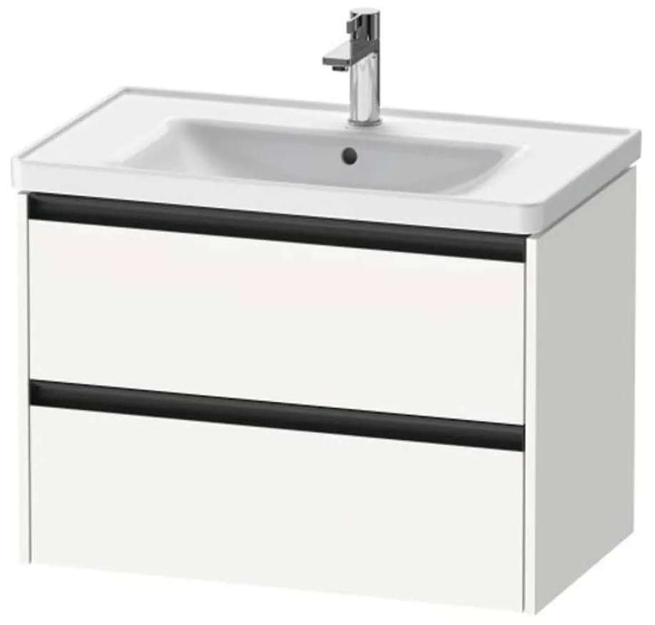 Duravit Ketho.2 - Umyvadlová skříňka 55x78x46 cm, 2 zásuvky, matná bílá K25283018180000