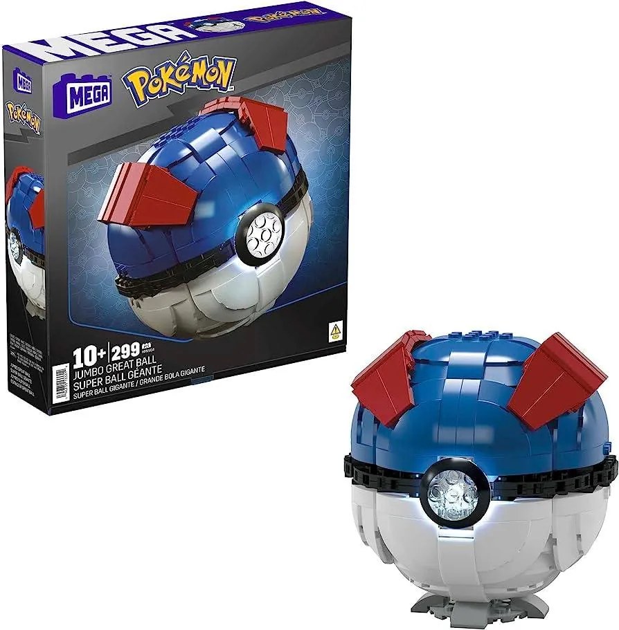 Stavebnice mega pokémon - jumbo great ball