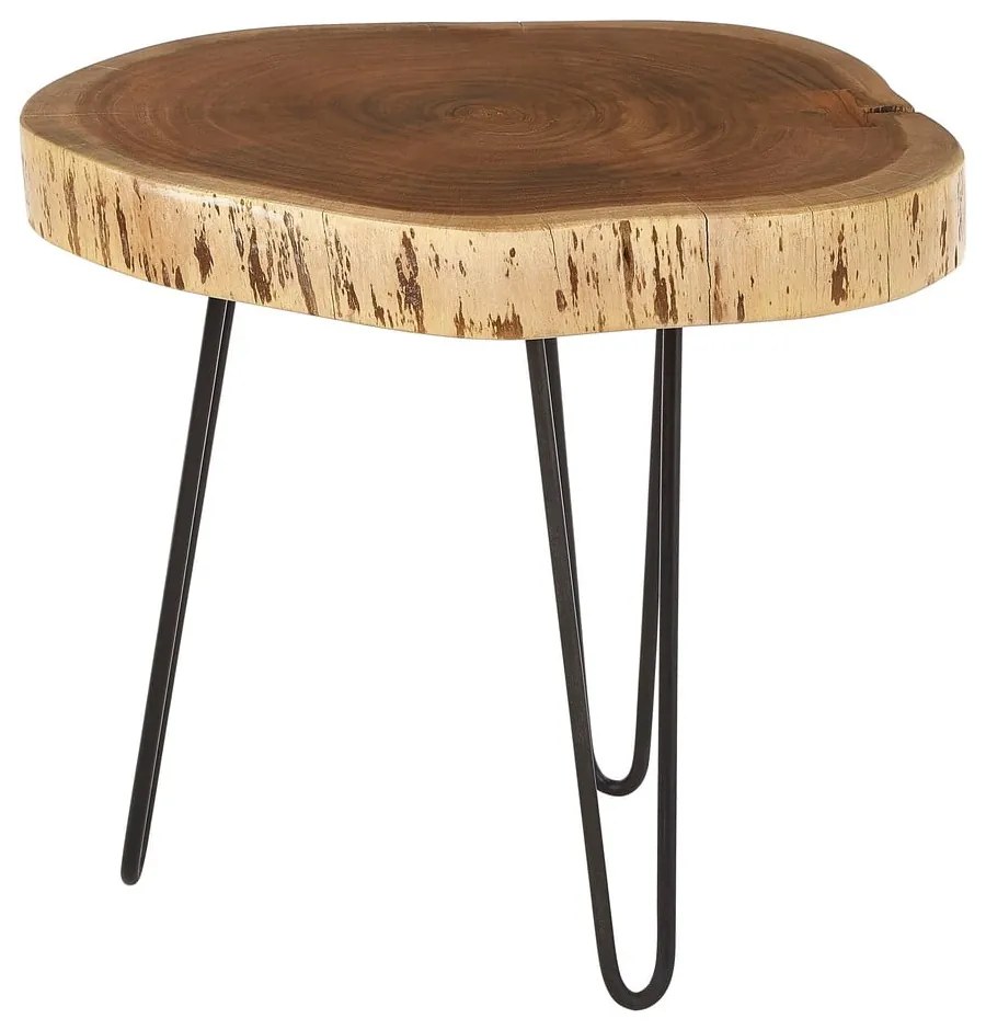 Odkládací stolek s deskou z akácie 46x48 cm Nandri – Premier Housewares