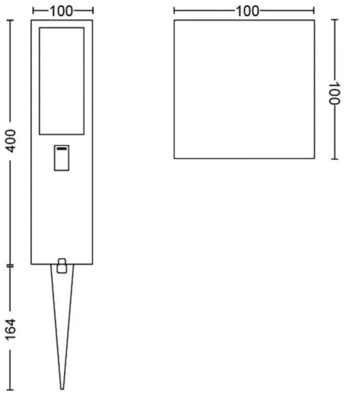 Philips 17434/30/P7 - LED RGBW Venkovní lampa Hue IMPRESS LED/16W/24V IP44