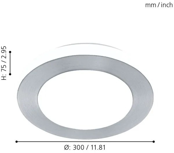Eglo 94967 - LED koupelnové svítidlo LED CAPRI 1xLED/11W/230V IP44