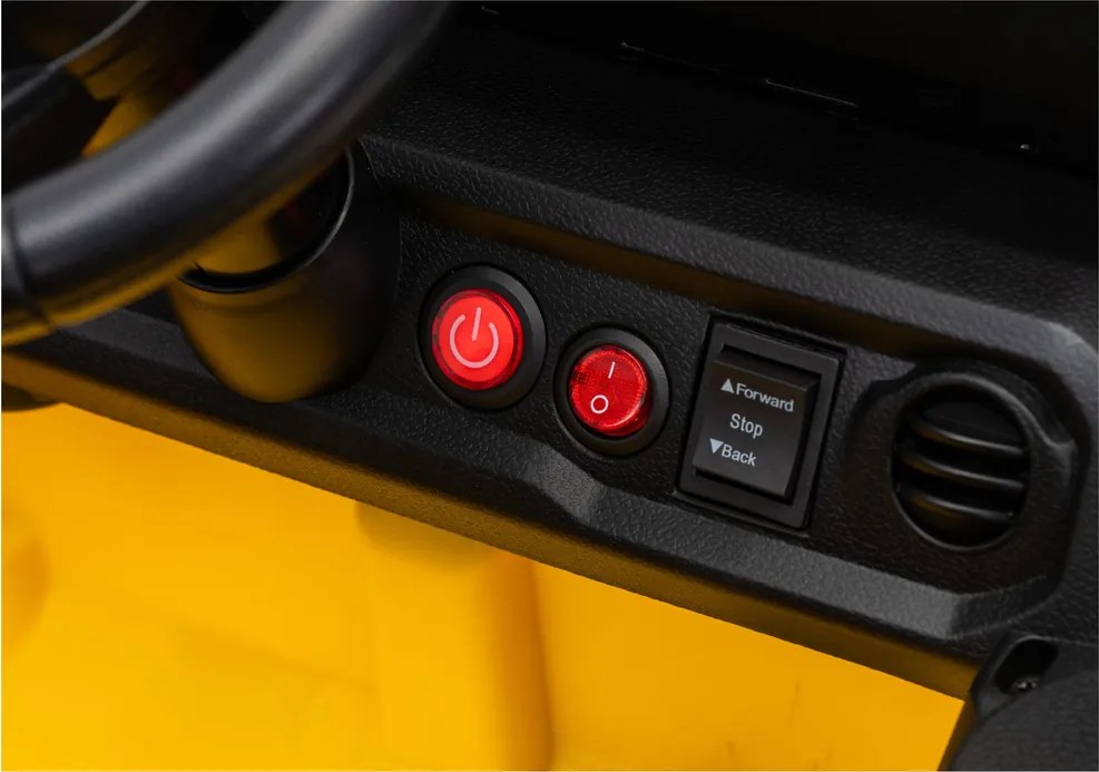 LEAN CARS Akumulátorové vozidlo Jeep Rubicon DK-JWR558 24 V, žluté