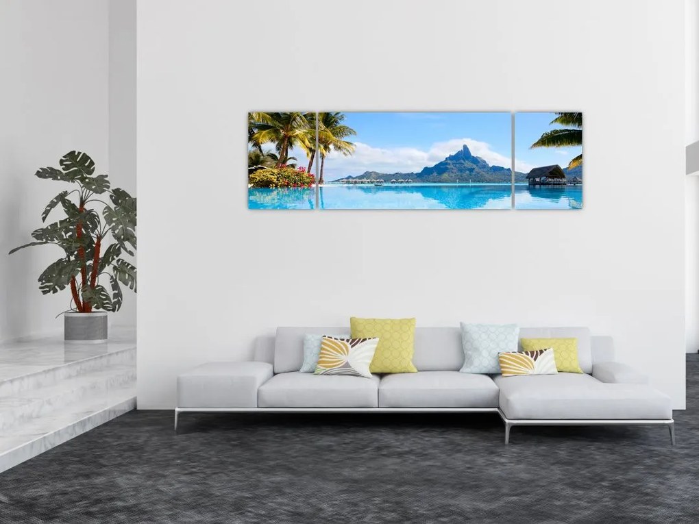 Obraz - Bora-Bora, Francouzská Polynésie (170x50 cm)