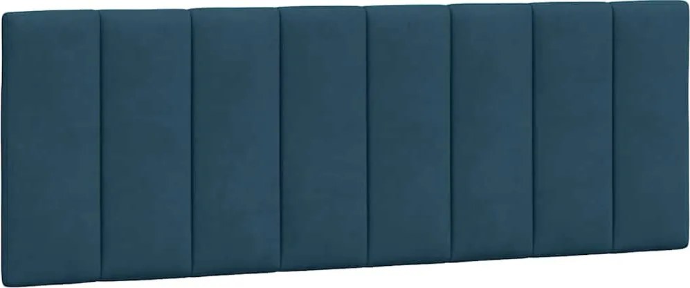 Postel s matrací Hanko modrá 140 x 190 cm samet 3208596