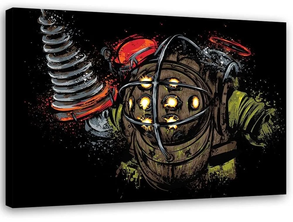 Gario Obraz na plátně Hra Bioshock Big Daddy - Dr.Monekers Rozměry: 60 x 40 cm