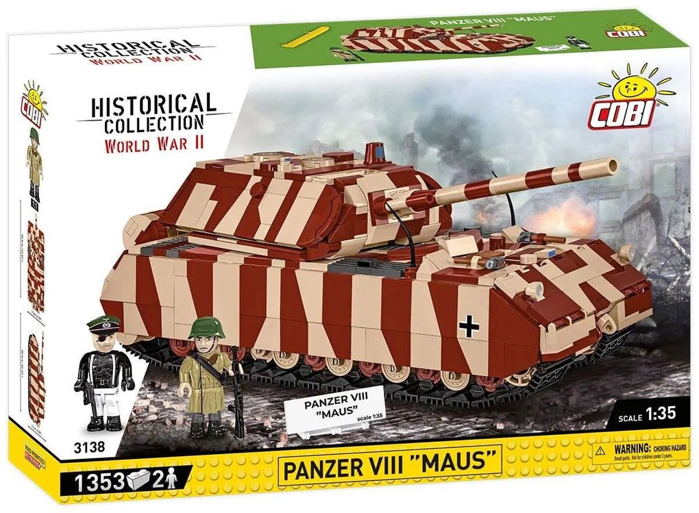 Cobi 3138 ii ww panzer viii maus 1:35, 2 f