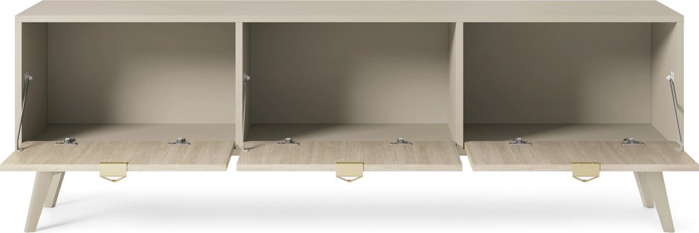 PSK Televizní skříňka NATURAL, Písková/Scandi 158 cm