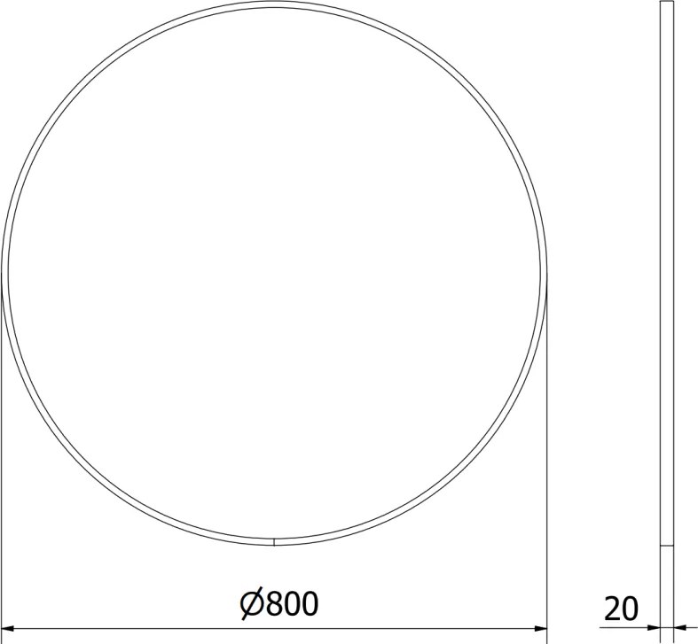 Mexen Loft, kulaté koupelnové zrcadlo 80 cm, barva rámu zlatá lesklá, 9850-080-080-000-50