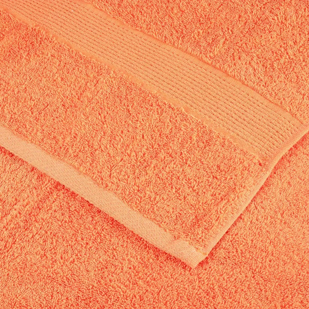 Premium ručníky SOLUND 10 ks oranžové 100x200 cm 600 g/m² 137391