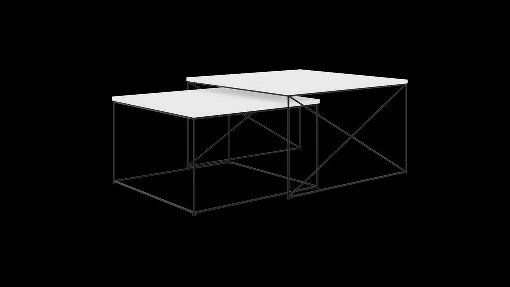 ADRK Furniture Konferenční stolek 2v1 Licco CT-LIC-B-WM