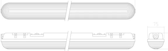 APLED - LED Přisazené svítidlo DUSTER LED/36W/230V + nouze IP65