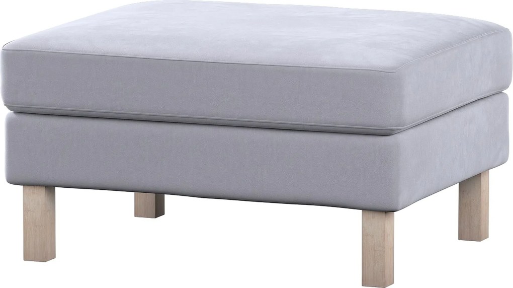 Potah na podnožku IKEA Karlstad barva šedá látka lesklé, sametová