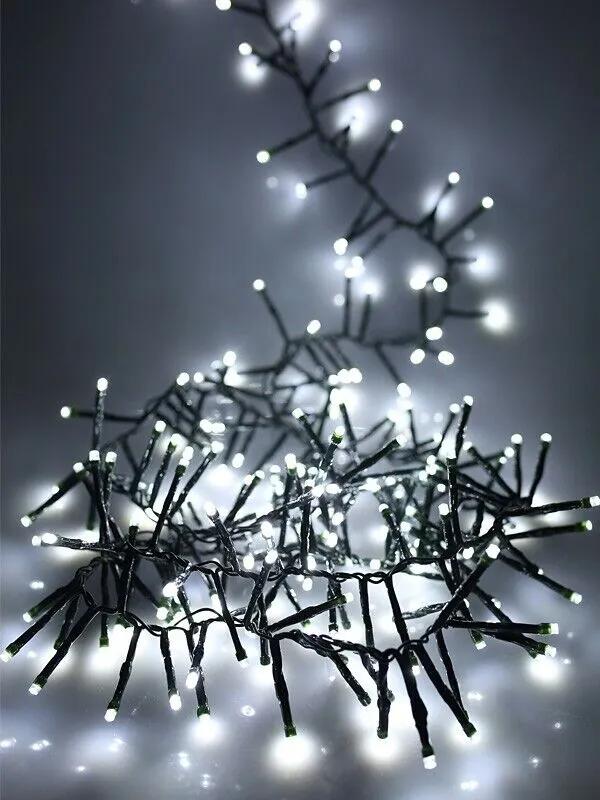 Vnitřní LED vánoční řetěz - studená bílá, 10m, 100 LED