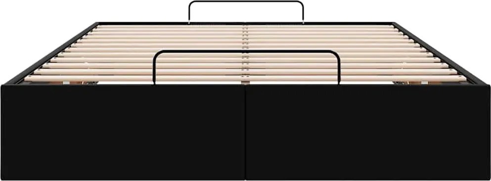 Osmanský rám postele bez matrace černá 120x200 cm umělá kůže 3310794