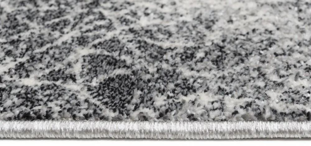 Šedý designový koberec s jemným vzorem Šířka: 60 cm | Délka: 100 cm