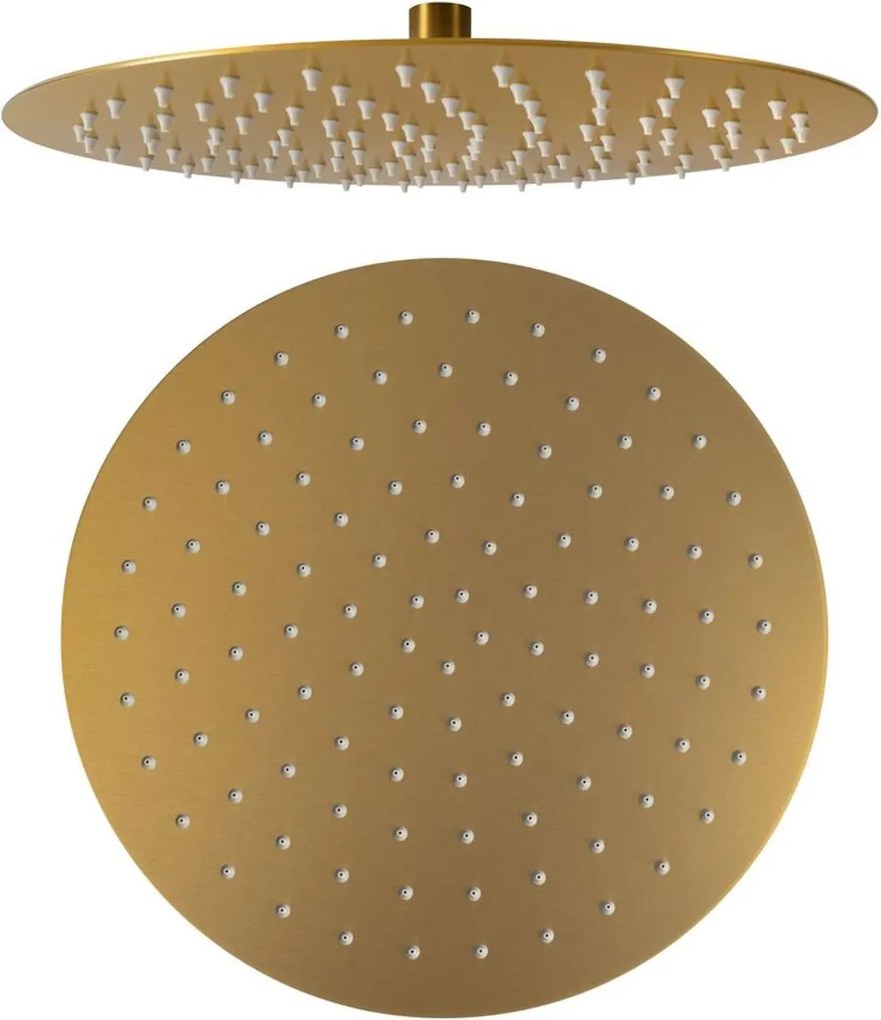 Sapho Slim - Hlavová sprcha, průměr 30 cm, zlatá MS573GB