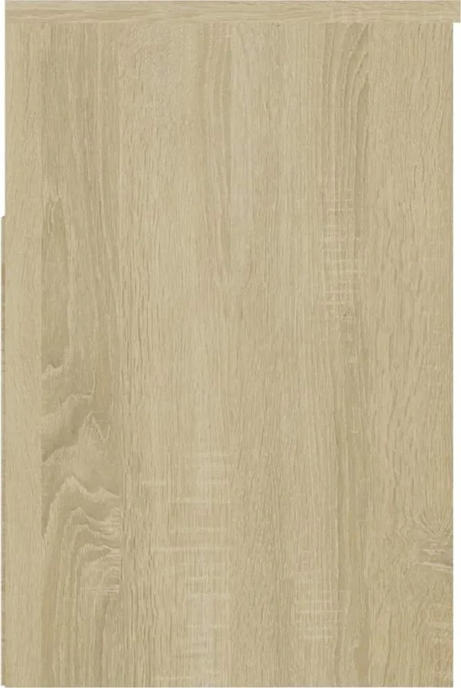 vidaXL Lavice s botníkem 60 x 30 x 45 cm dřevotříska [808741] Barva: hnědý dub