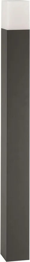 NV 71371101 Venkovní sloupkové svítidlo STICK tmavě šedý hliník bílý akryl E27 1x12W 220-240V IP54 bez žárovky - NOVA LUCE