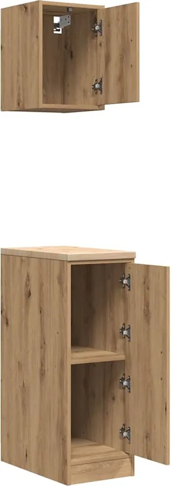 Garážové skříně 2 ks dub artisan kompozitní dřevo 3328295