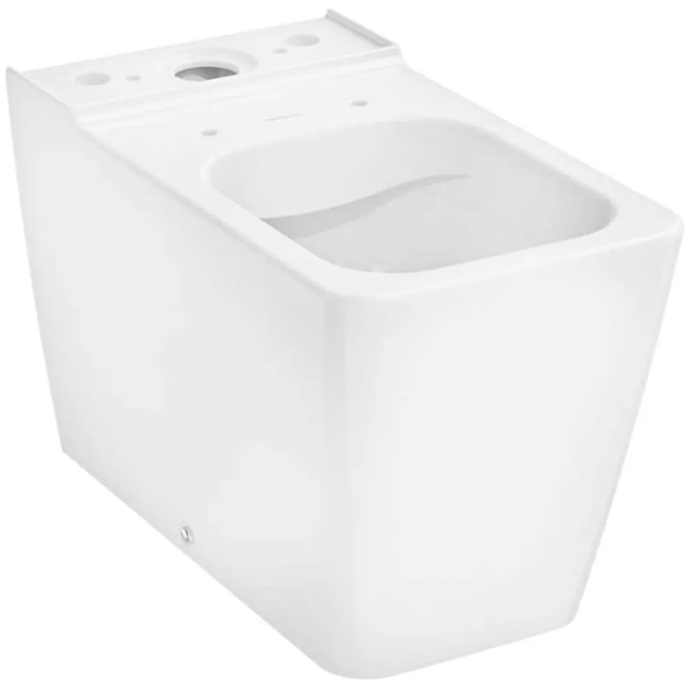 Hansgrohe EluPura Q - WC kombi mísa, vario odpad, Rimless, AquaFall Flush, HygieneEffect, EcoSmart, bílá 62036450