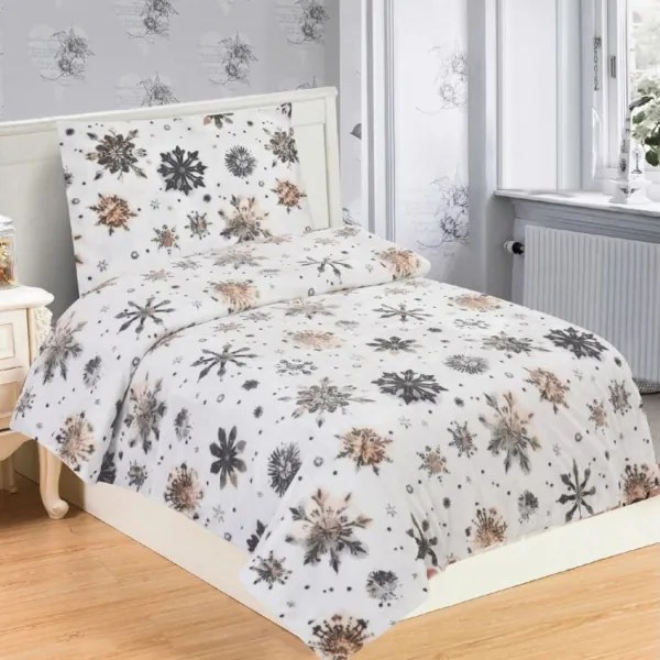 Jahu Mikroflanelové povlečeníl Nord flake 140x200, 70x90 cm