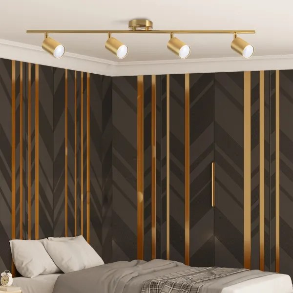 LED RGBW Stmívatelné bodové svítidlo GOLDIE 4xGU10/4,8W/230V zlatá
