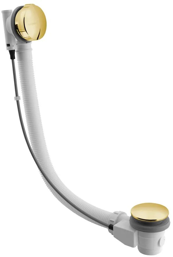 Polysan 71682G Vanová souprava s bovdenem délka 975 mm zátka 72 mm zlato Koupelny Bernold