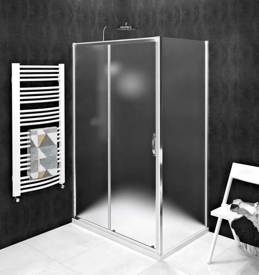 Gelco, SIGMA SIMPLY sprchové dveře posuvné 1100mm, sklo Brick, GS4211