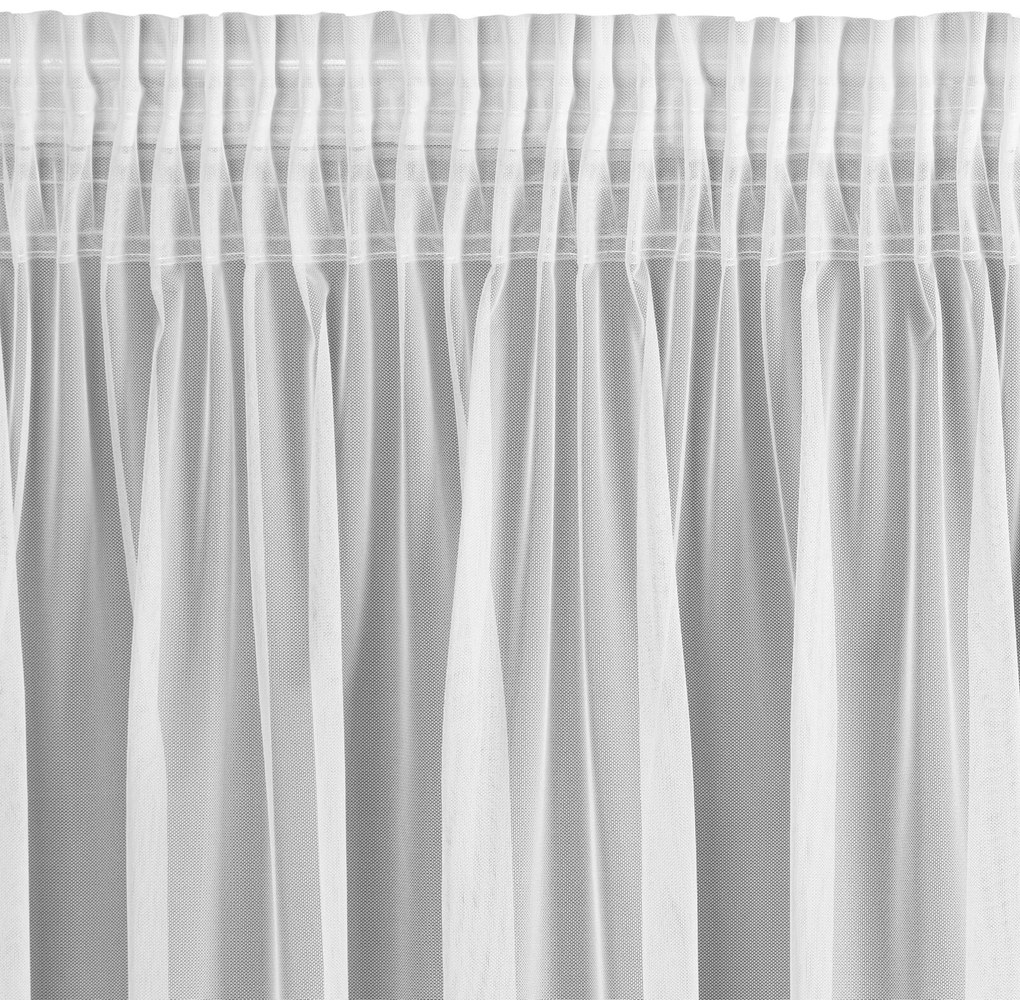 ZÁCLONA NA PÁSCE AMY 300X150 CM BÍLÁ