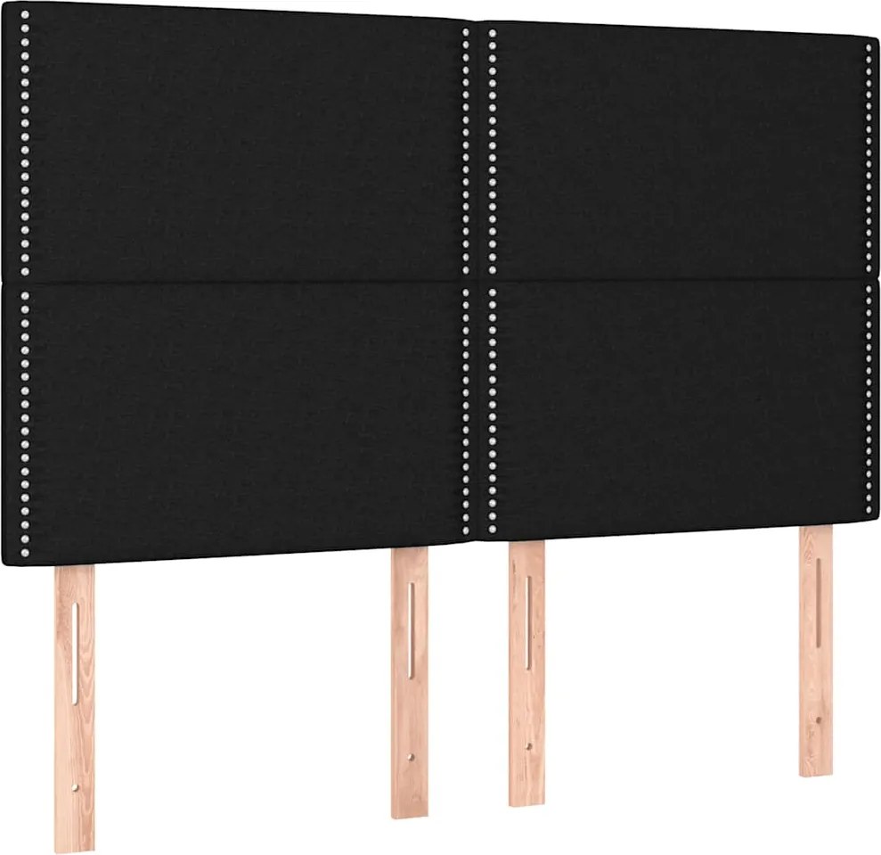 Box spring postel s matrací černá 140 x 190 cm textil 3136511