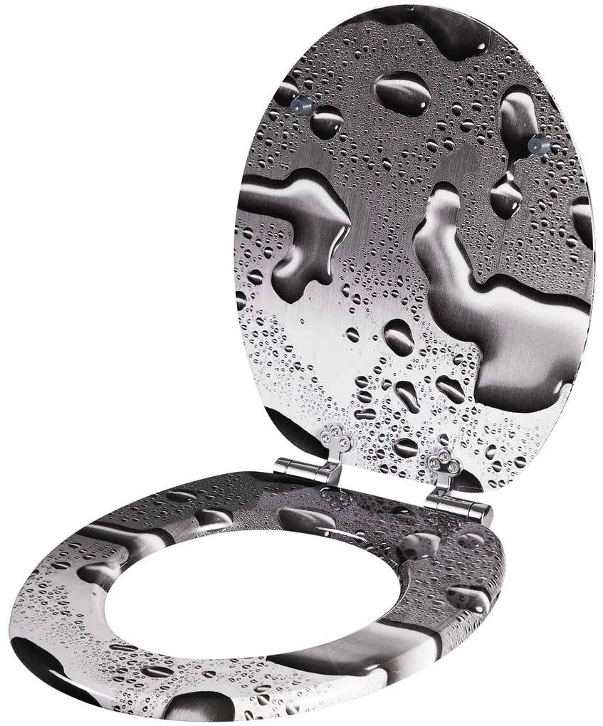Casaria WC sedátko s automatickým spouštěním motiv kapky vody 109400