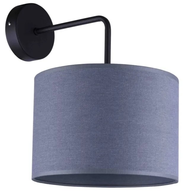 Nowodvorski 9083 ALICE gray - Nástěnná lampa se stínidlem v šedé barvě 1 x E27