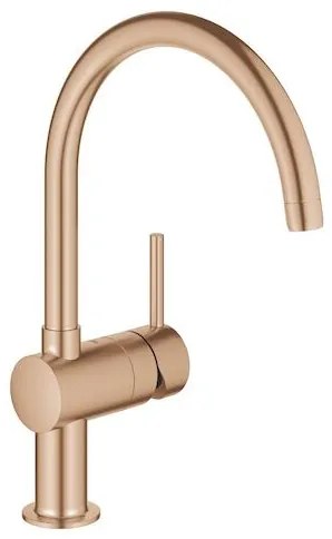 Dřezová baterie GROHE Minta s otočným raménkem kartáčovaný Warm Sunset 32917DL0